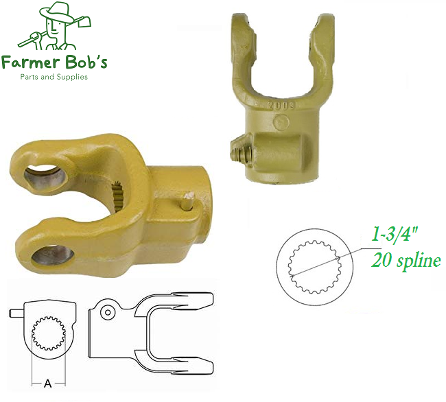 807 7920 Yoke 1 3 4 20 Spline Weasler Tractor Yoke 2500 Series Metric 807-7920-yoke-1-3-4-20-spline-weasler-tractor-yoke-2500-series-metric